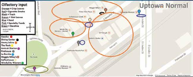 Map of Uptown Normal, IL
